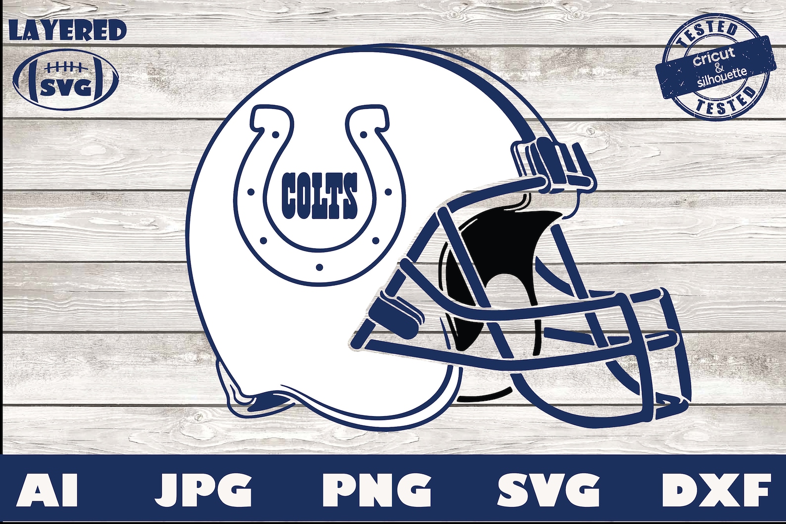 Indianapolis Colts Football Helmet SVG Design for Cricut | Etsy