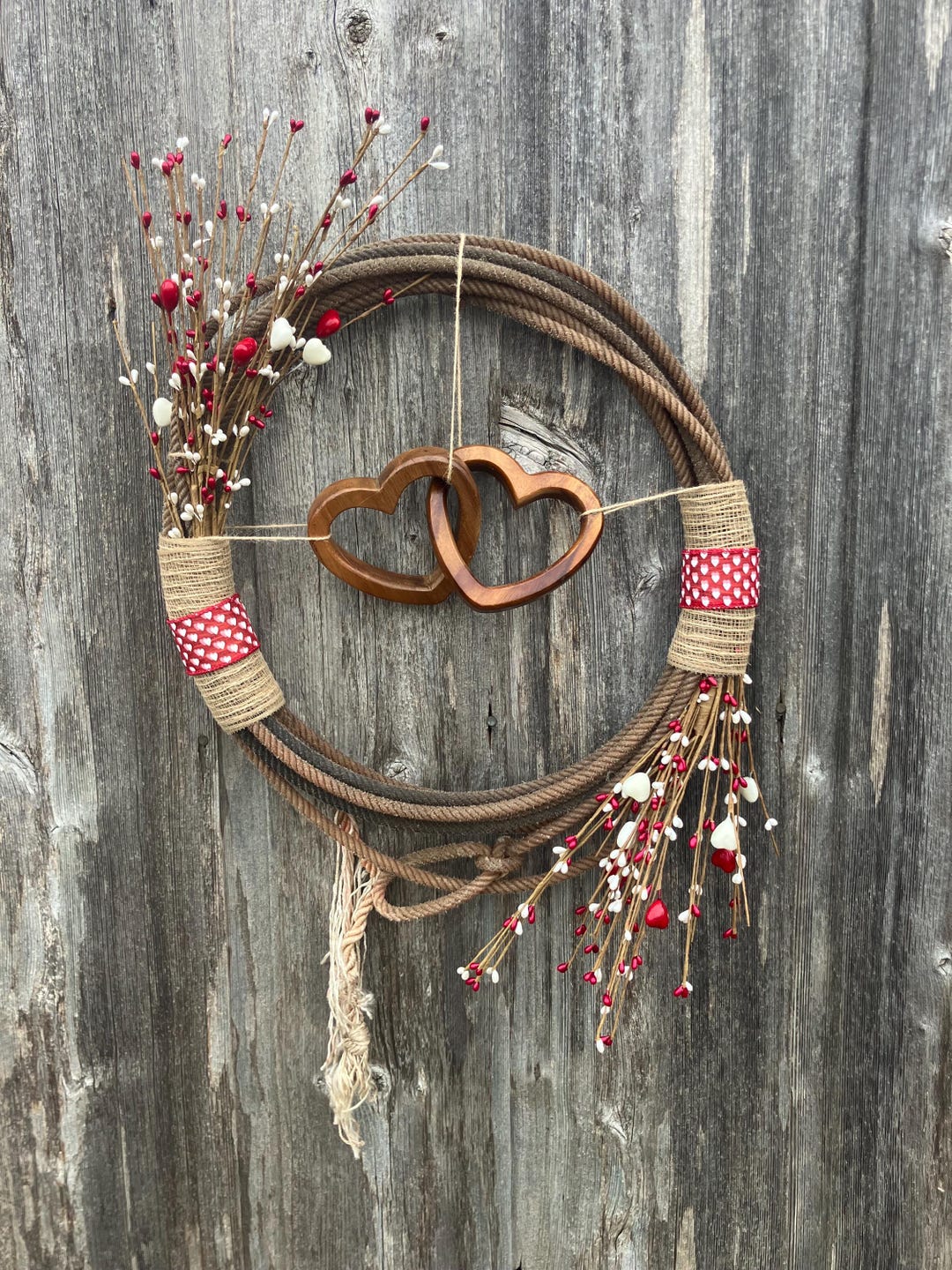 Valentine’s Day Love Wrangler Wreath - Etsy