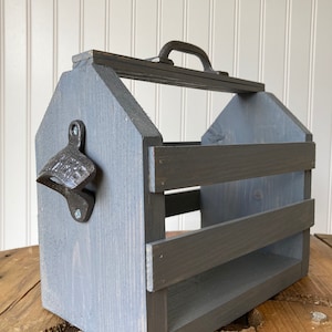 Rustic Beer Caddy / Beer / Caddy / Bar / Drinks / Bottle Holder ...