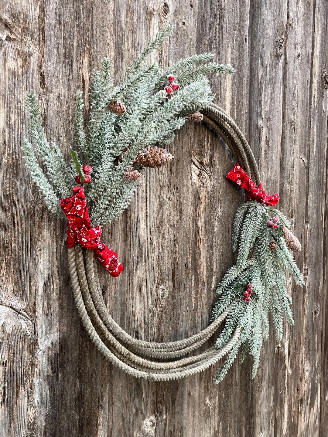 Wrangler Christmas Wreath - Etsy