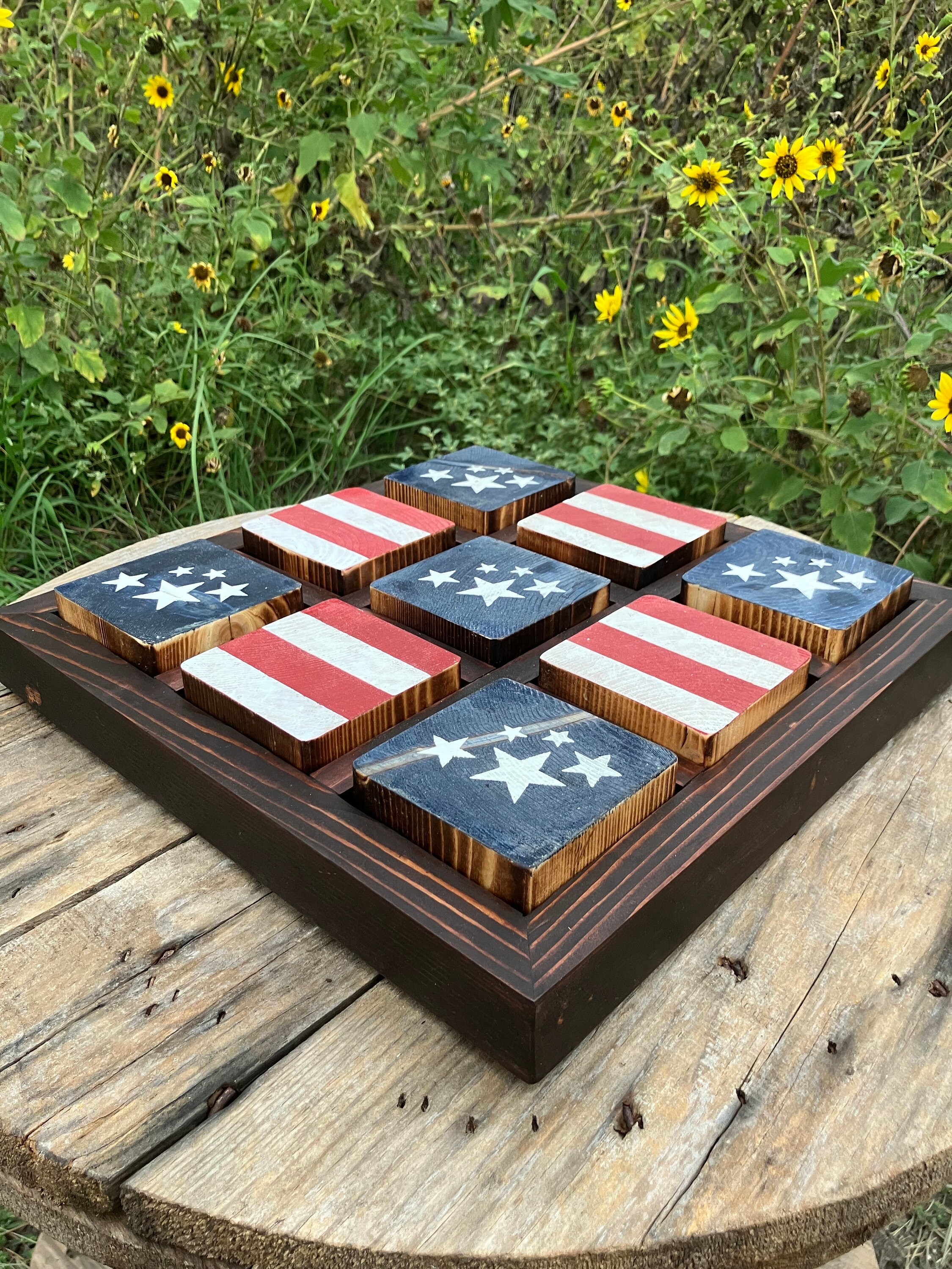 Patriotic Tic Tac Toe - Etsy