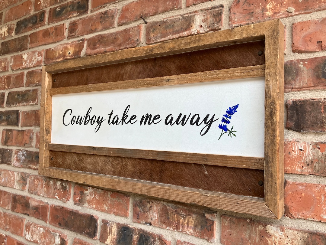 Genuine Cowhide Sign / Western Sign / Western Home Decor - Etsy