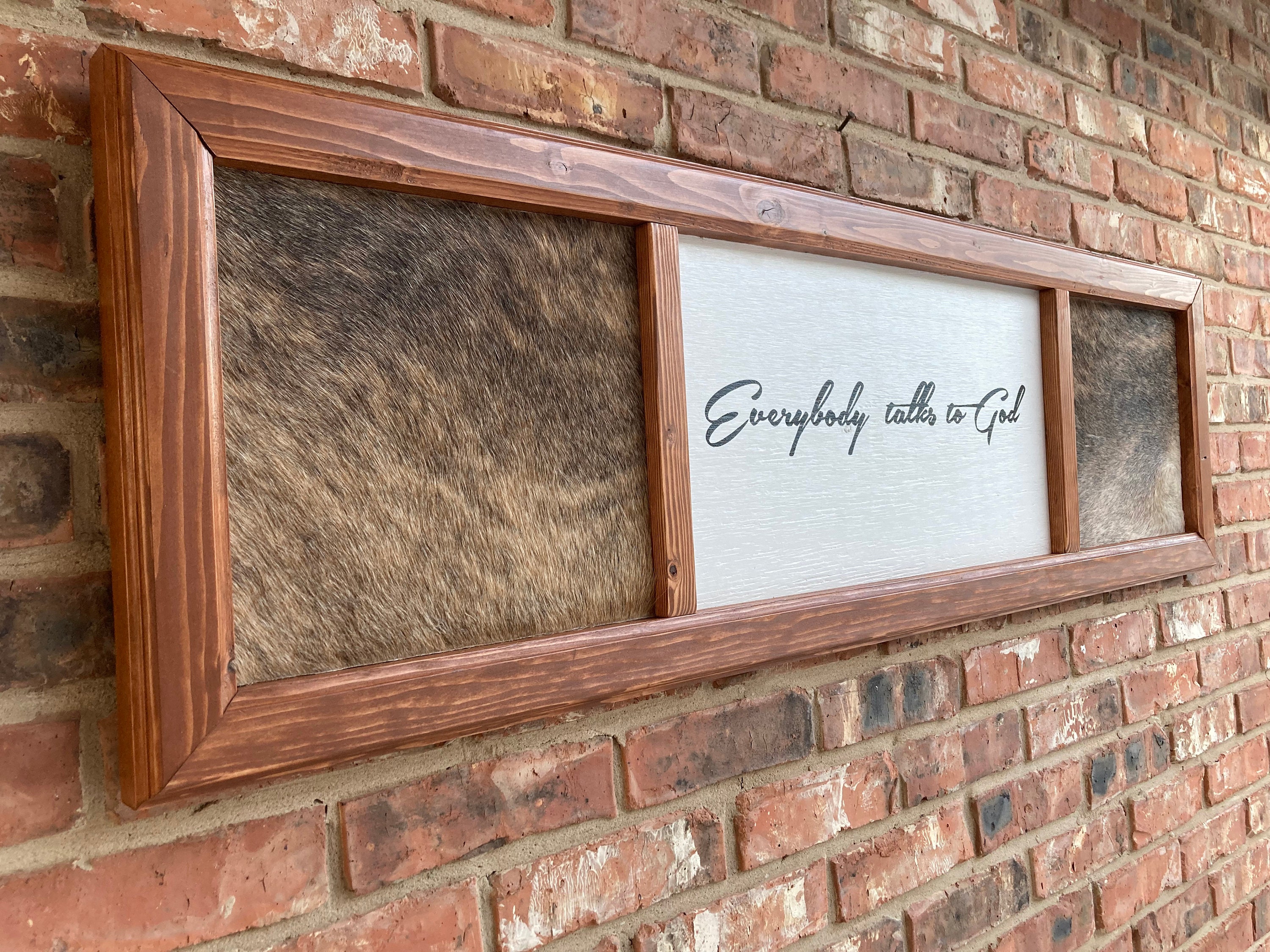 Handmade Cowhide Western Sign: Customizable Home Decor - Etsy