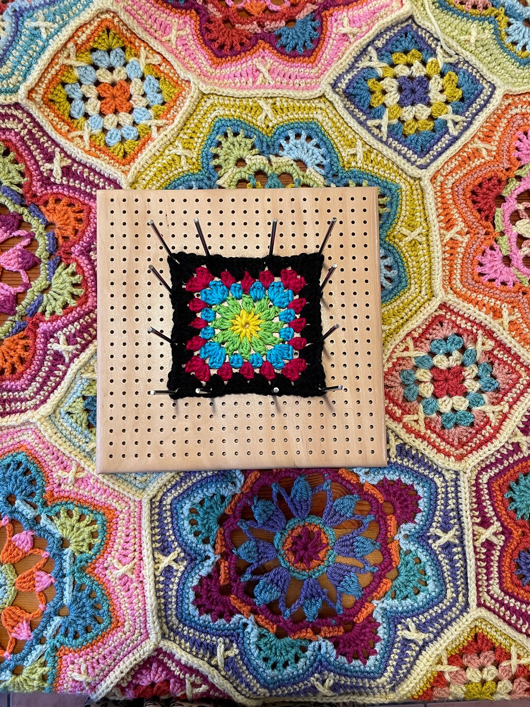 Aussie Made - Crochet Blocking Board With 12 Stainless Steel Rods - Etsy