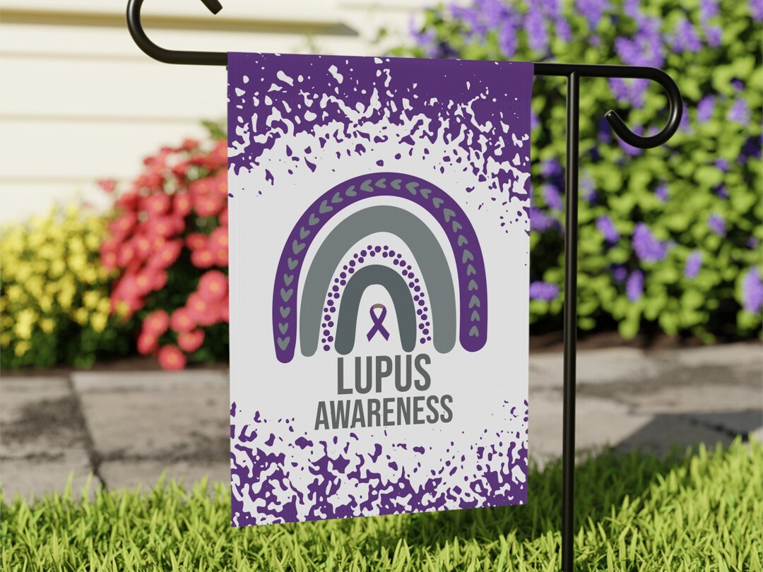 Lupus Awareness Garden Flag | Welcome Sign | New Home | Decorative ...