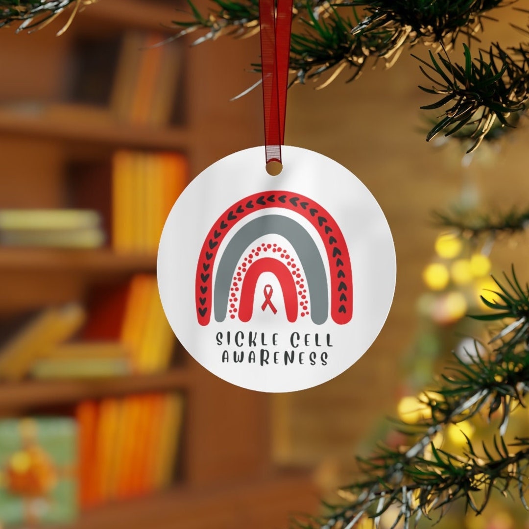 Sickle Cell Anemia Awareness Ornament Holiday Home Decor & Christmas ...