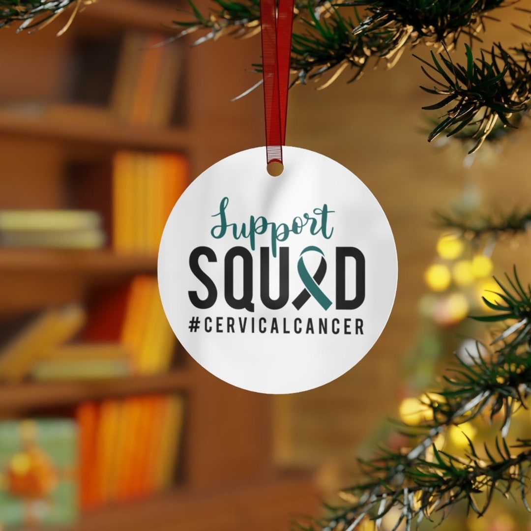 Cervical Cancer Support Ornament | Cervical Cancer Awareness | Holiday ...