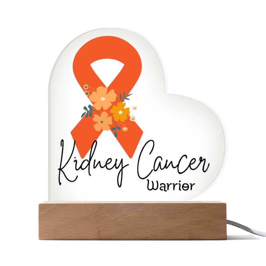 Kidney Cancer Warrior Acrylic Night Light Plaque | Light up Sign With ...