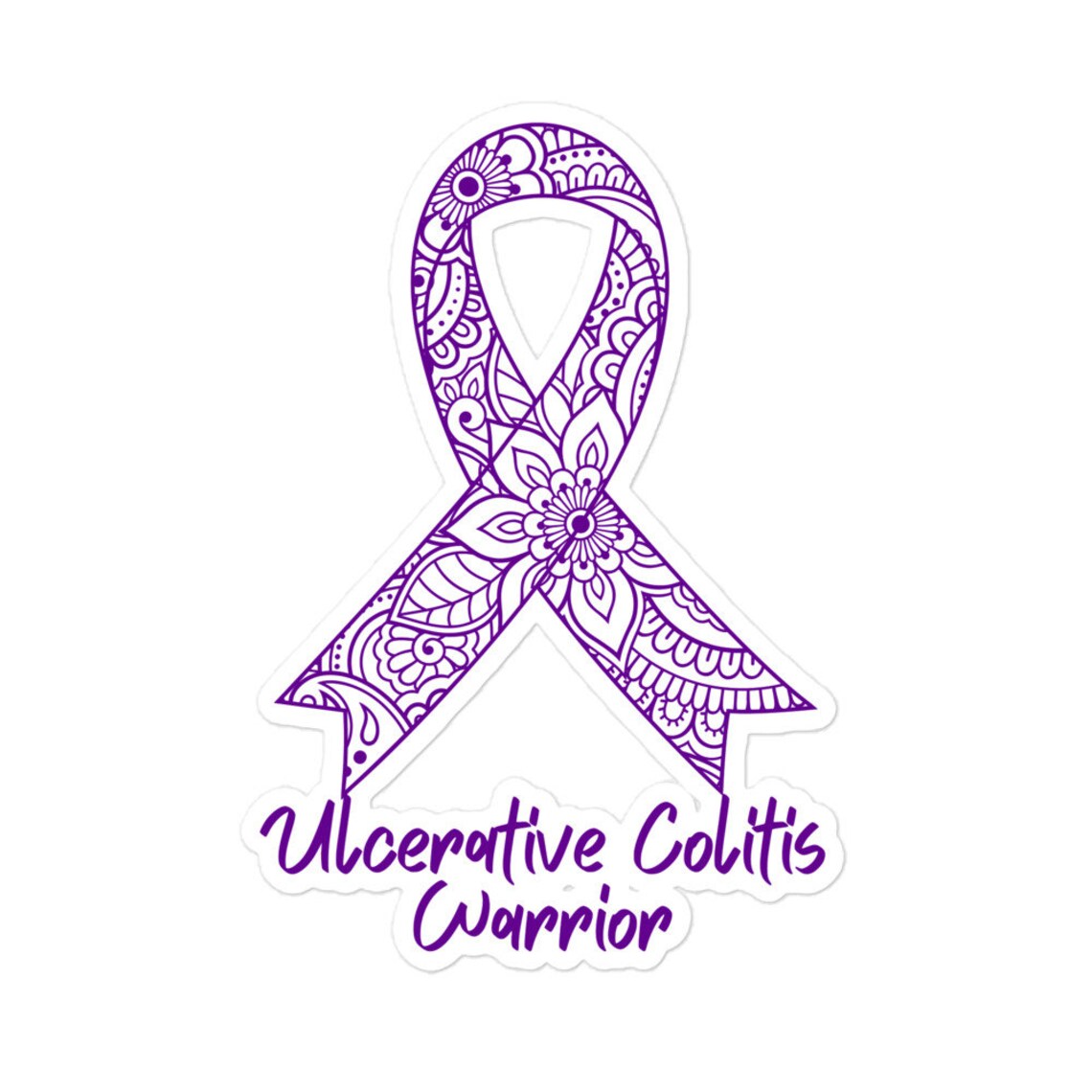 Ulcerative Colitis Awareness Sticker Chronic Illness | Etsy