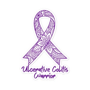 Ulcerative Colitis Awareness Sticker | Chronic Illness, Chronic Pain ...