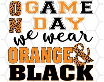 Orange School Spirit Png - Etsy