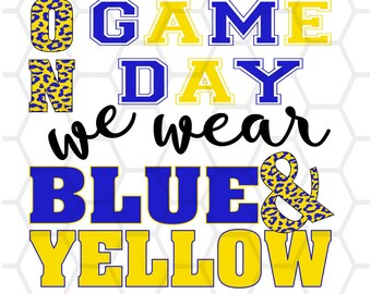 Stars Royal Blue and Yellow School Mascot, School Spirit Png, Sports ...