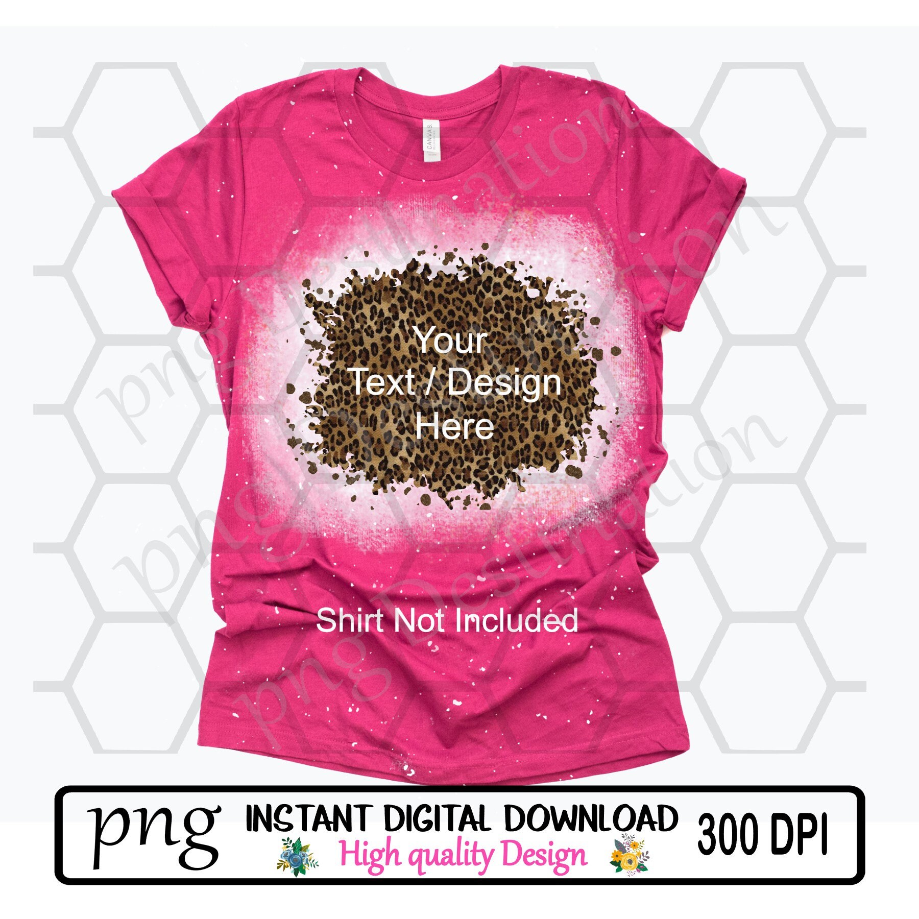 Leopard Round Splash PNG INSTANT DOWNLOAD Background - Etsy