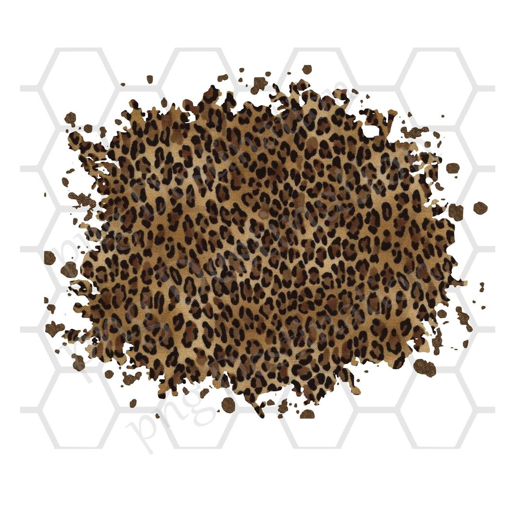 Leopard Round Splash, PNG INSTANT DOWNLOAD, Background Sublimation - Etsy