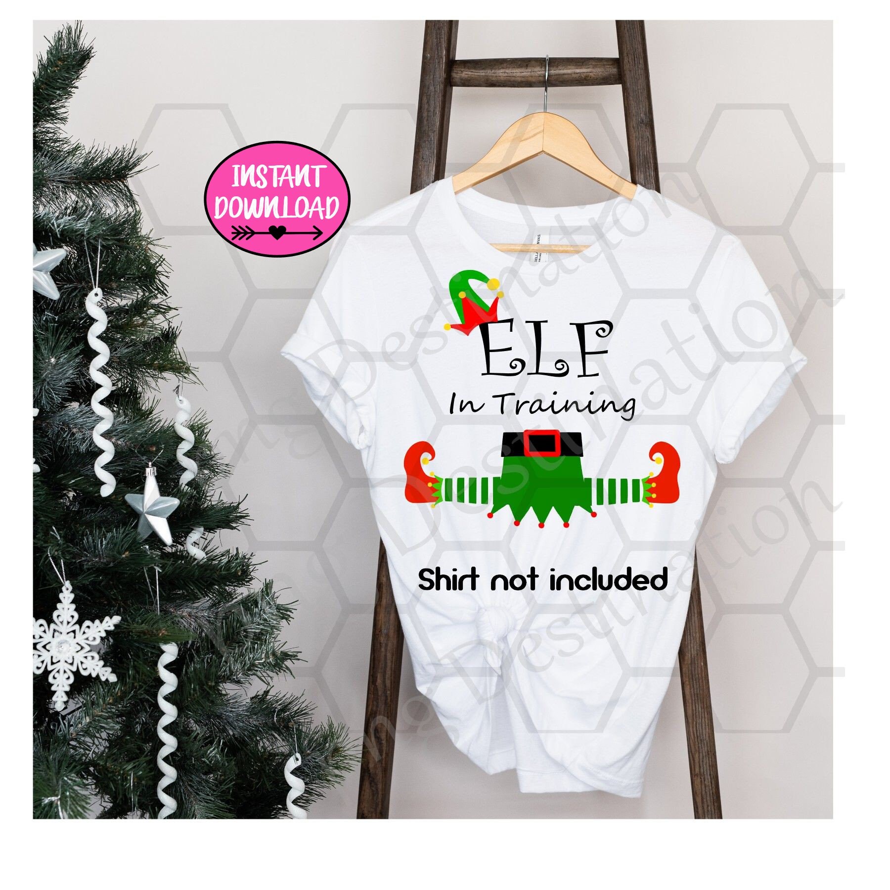 Christmas Elf in Training, PNG INSTANT DOWNLOAD, Christmas Elves ...