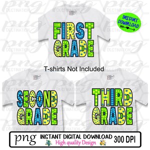 Grade Bundle Pack //back to School // Blue Green Yellow // Stacked ...