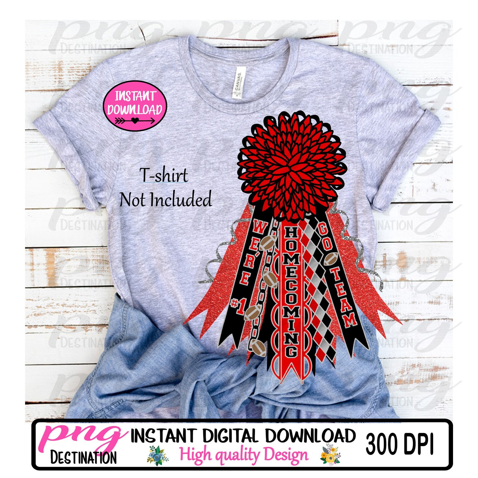 Homecoming Mum Set PNG/10 Files/bundle Set/colored Mum/team Set/shirt ...