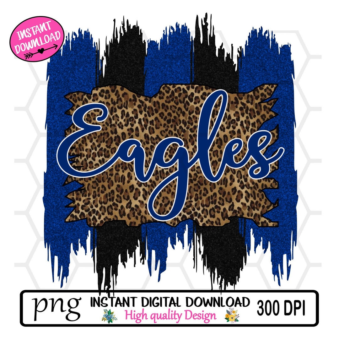 Eagles Leopard Paint Brush Splash // School Spirit // Eagles Mascot ...