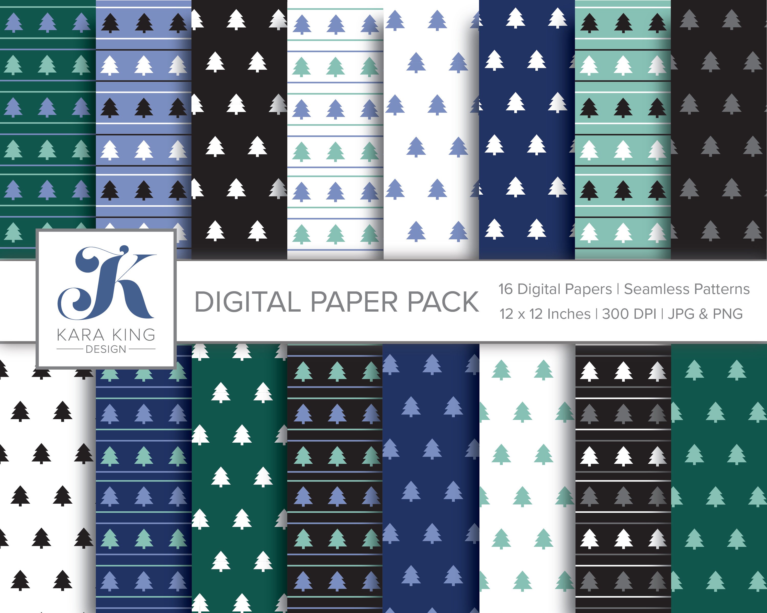 Tree Digital Papers, Minimal Tree Pattern, Wintry Tree Papers ...