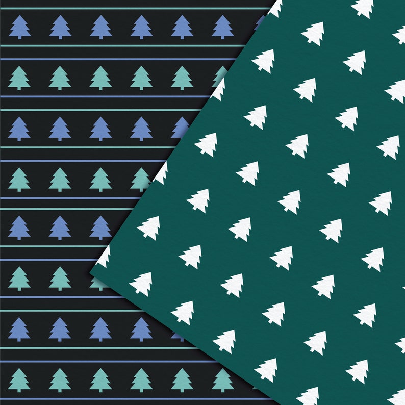 Tree Digital Papers, Minimal Tree Pattern, Wintry Tree Papers ...