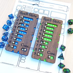 Dnd Magnetic Tracker - Dungeons and Dragons Gifts - Spell Slot Tracker ...