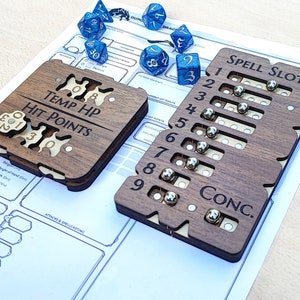 Dungeons and Dragons Tracker Set - Dnd Accessories - HP Tracker and ...