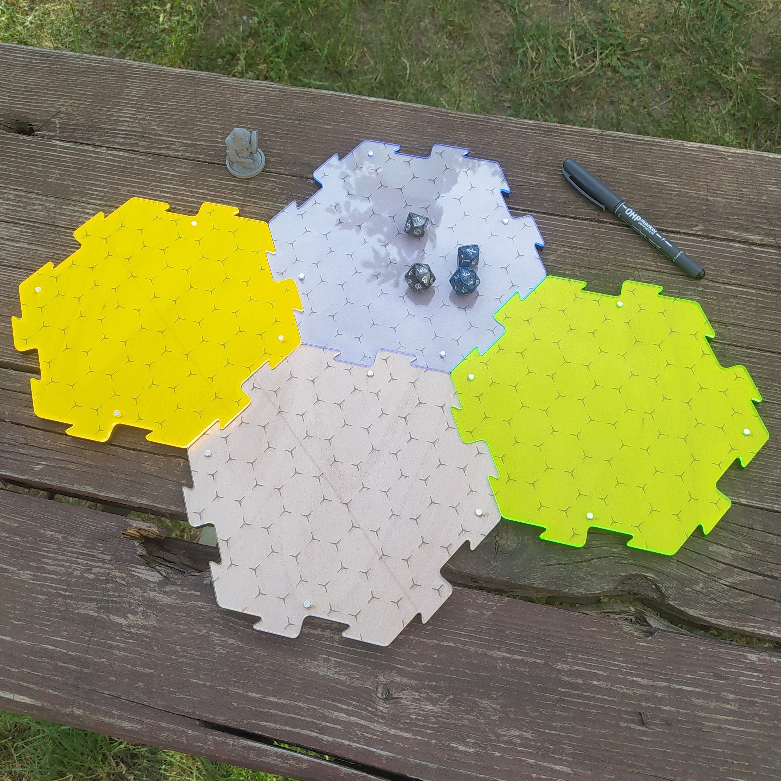 Universal Writable Hex Grid Battlemap for D&D and Tabletop | Etsy