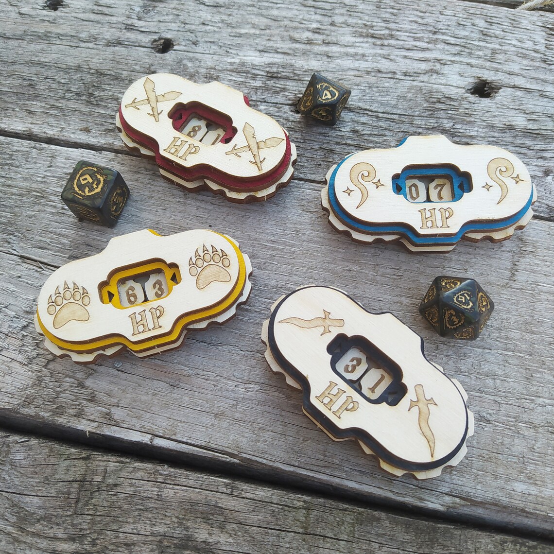 D&D HP Counter Dnd 5e 13 Classes Dungeons and Dragons HP | Etsy Canada