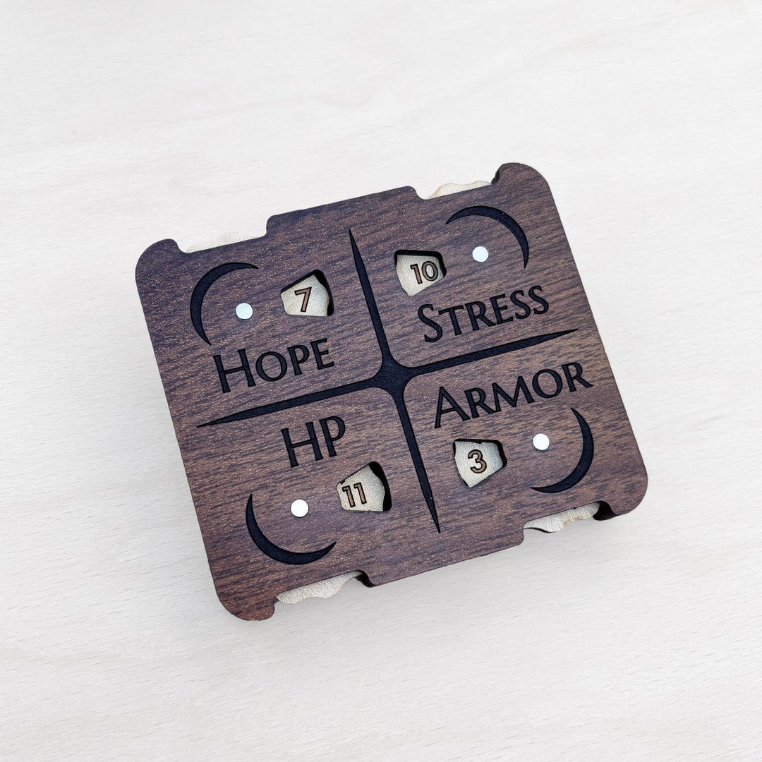 Daggerheart RPG Tracker - TTRPG Tabletop Accessory – Spearhead Crafts ...