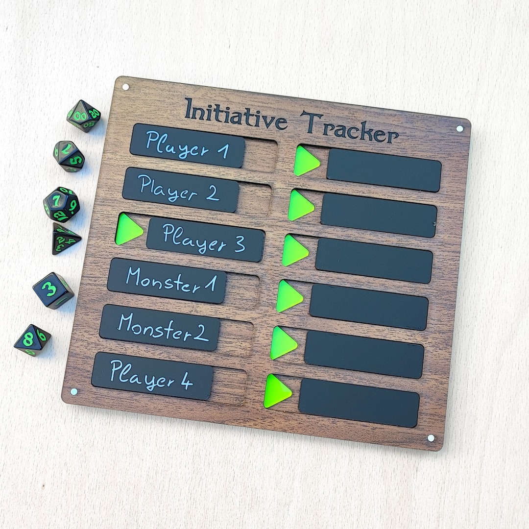 Tabletop RPG Initiative Tracker - Dungeon Master Gift - Dungeons and ...