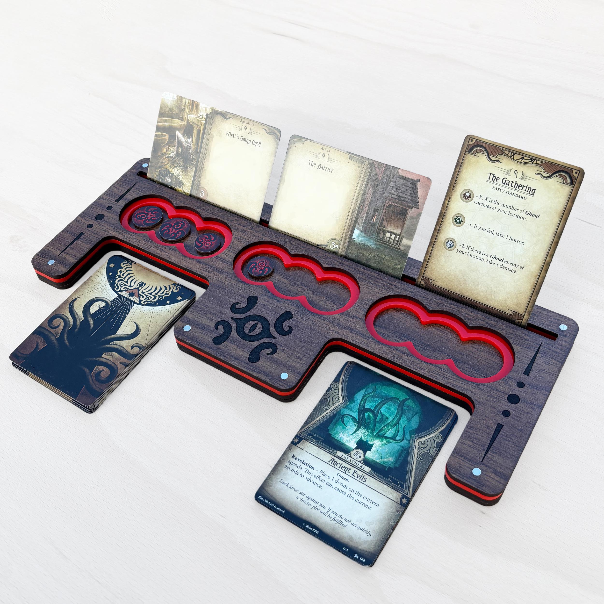 Arkham Horror LCG Altar Act & Agenda Card Holder - Board Game Organizer ...