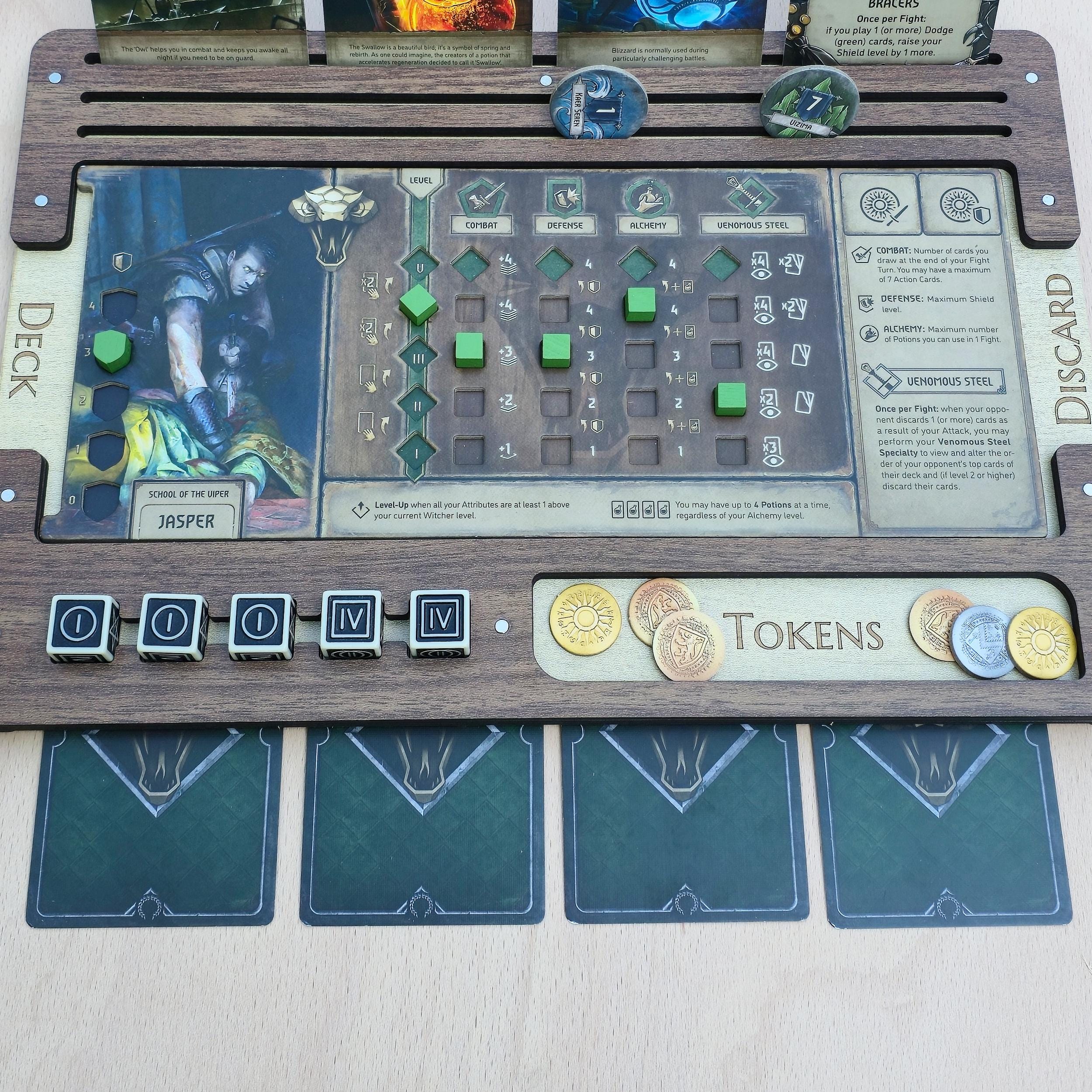 The Witcher Old World Dashboard - Board Game Player Board - Spearhead ...
