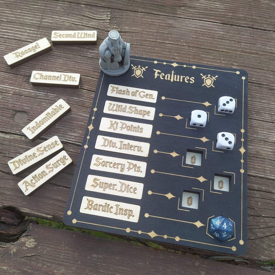 D&D Class Feature Counter 8 different colors Dungeons and | Etsy