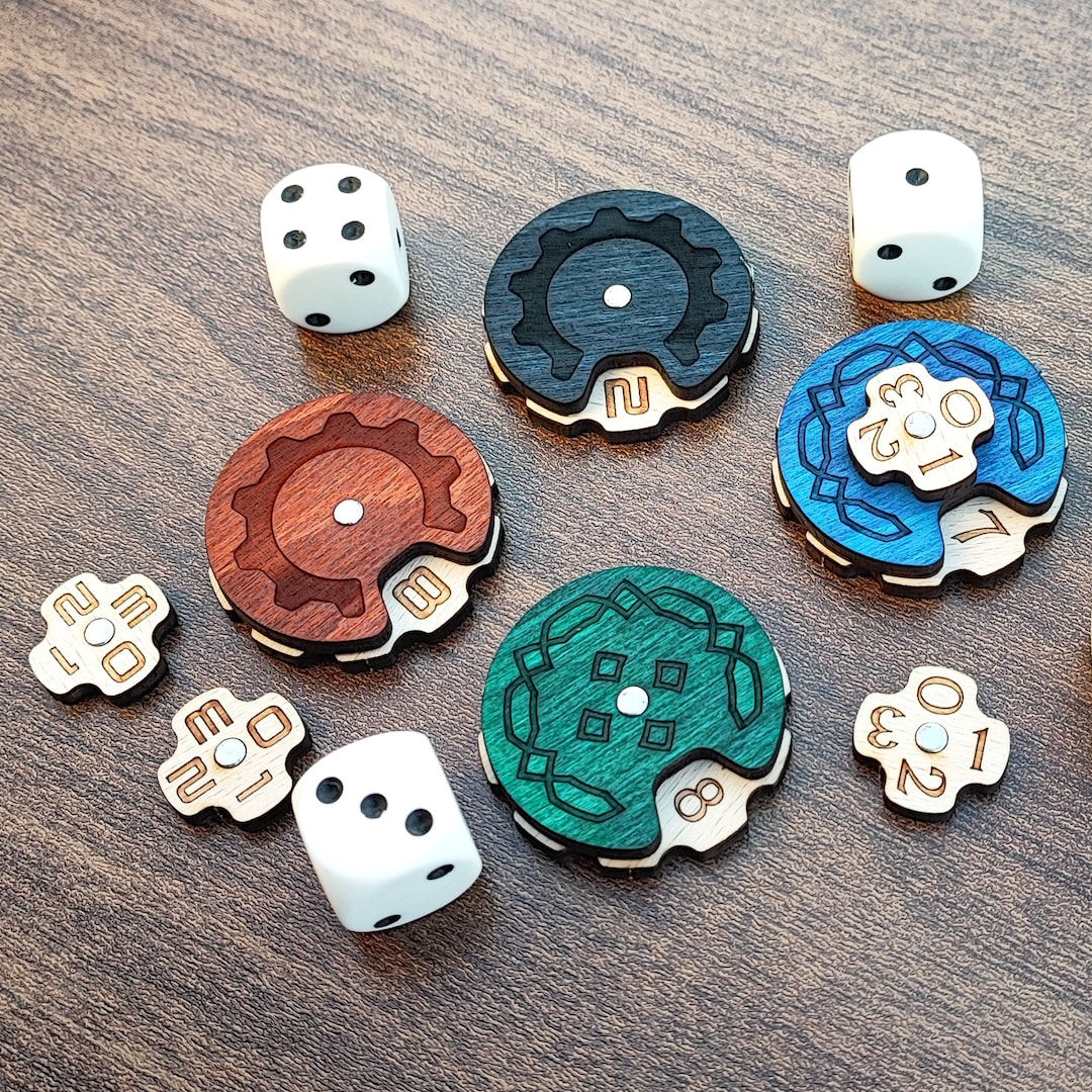 Board Game & Wargame Mini Dial Counter – RPG Life Tracker (0–39) – 3/6 ...