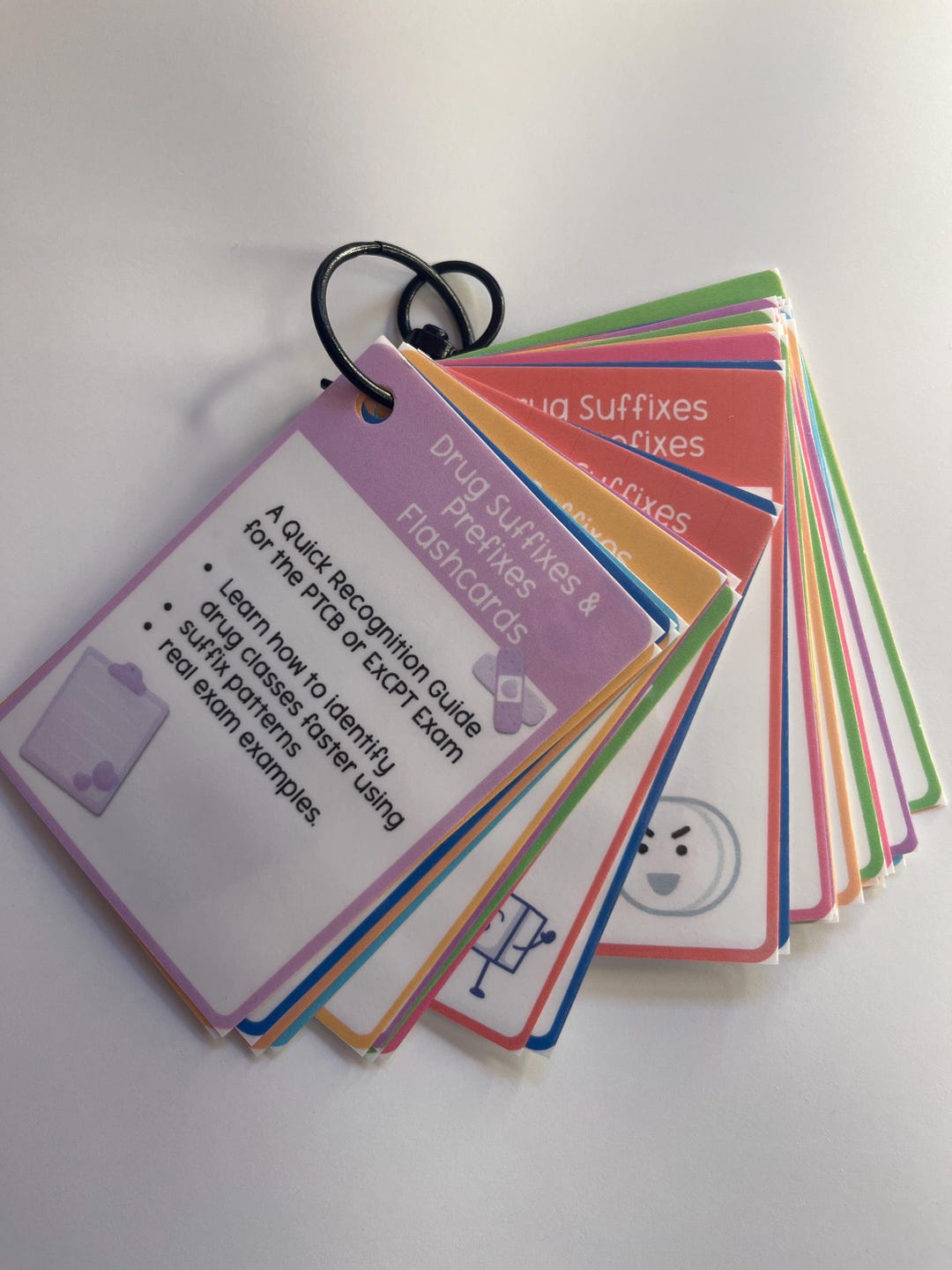 Drug Suffixes & Prefixes Flashcard Set | Physical Item | Pharmacy ...