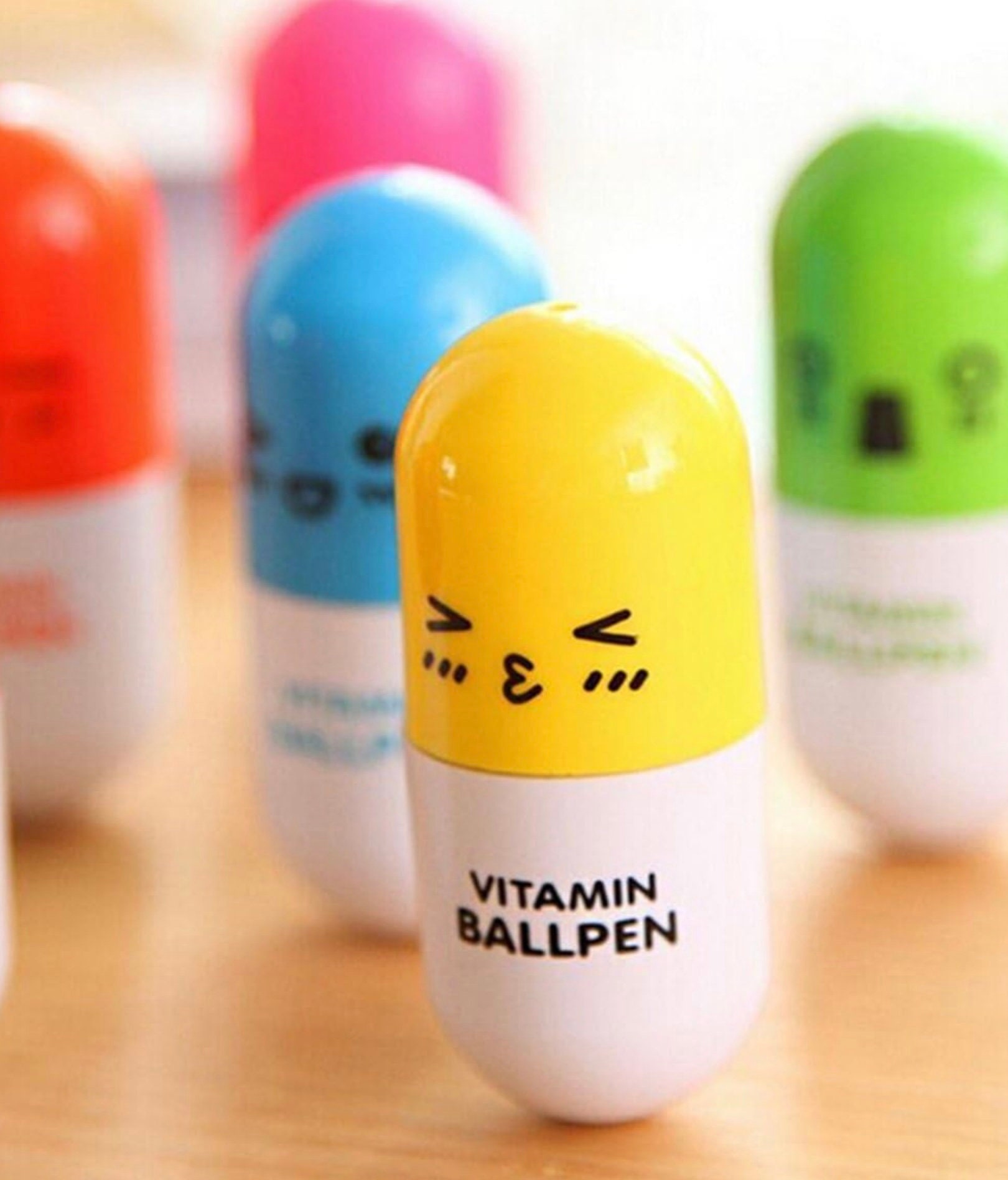 Super Cute Capsule Pens Pharmacy Gifts Capsule Shaped Cute Cartoon 5 ...