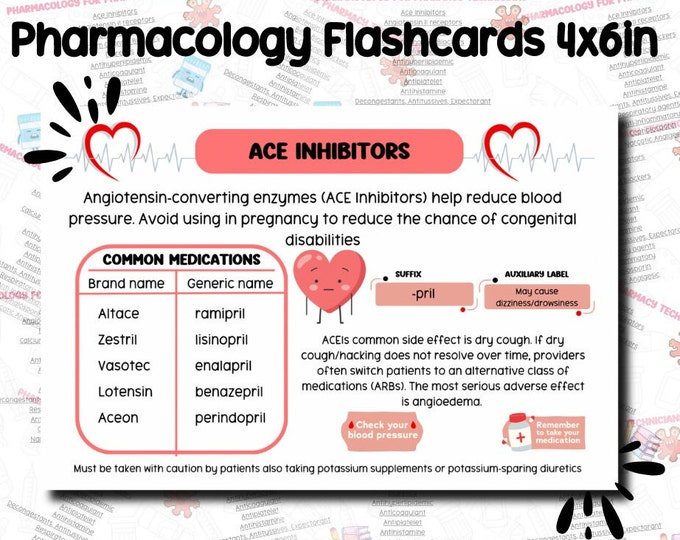 Pharmacology Flashcards| Pharmacy Technicians| PTCB Exam Prep |drug ...