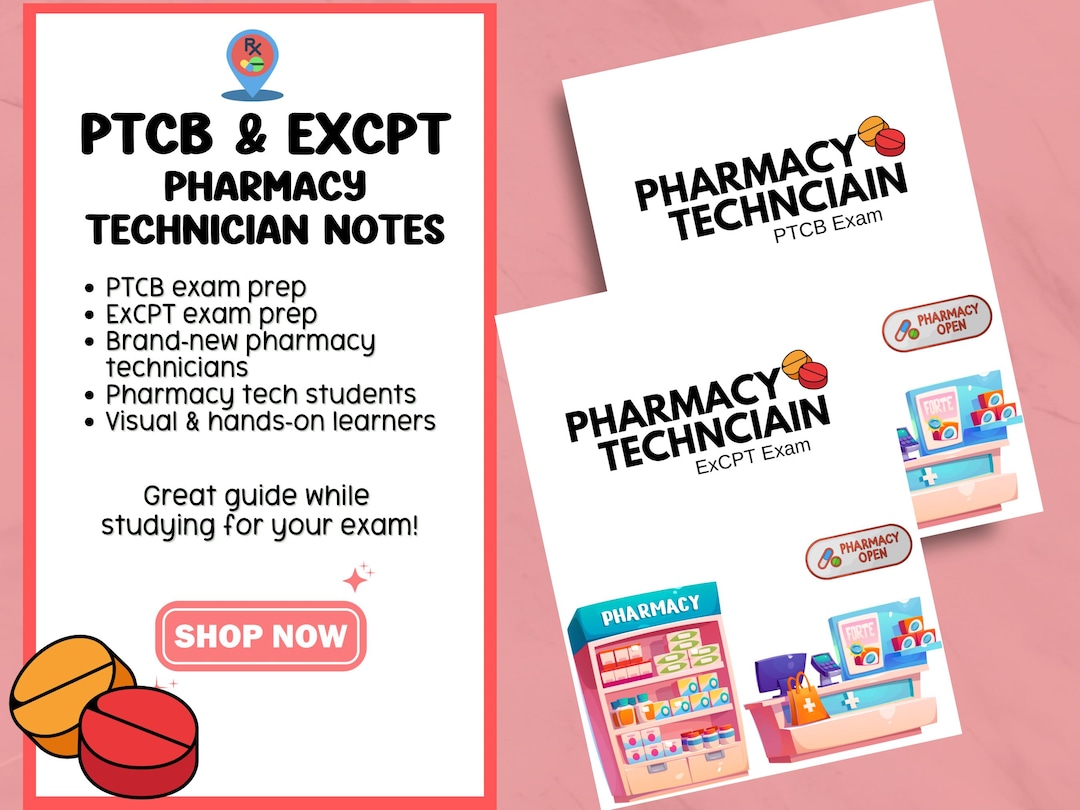Updated 2026 Pharmacy Technician Binder| Pharmacy Notes| PTCB or Excpt ...