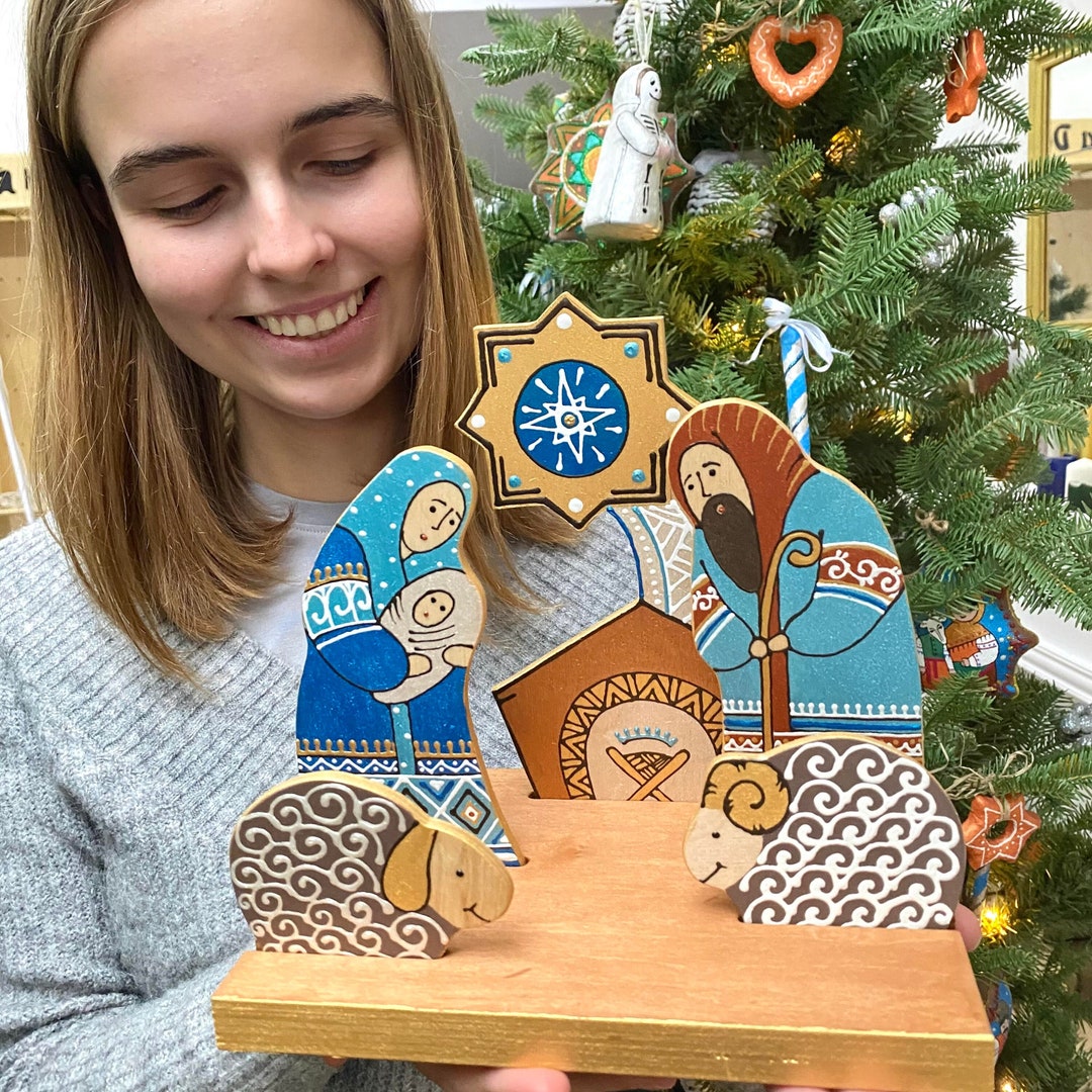 Wooden Christmas Nativity Nativity Scene Eco Friendly Brand Ukrainian ...