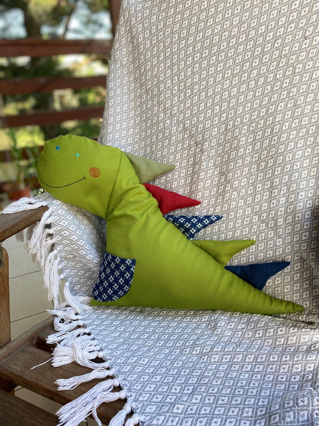 Funny Textile Dragon With Buckwheat Husks Educational Toy Natural ...