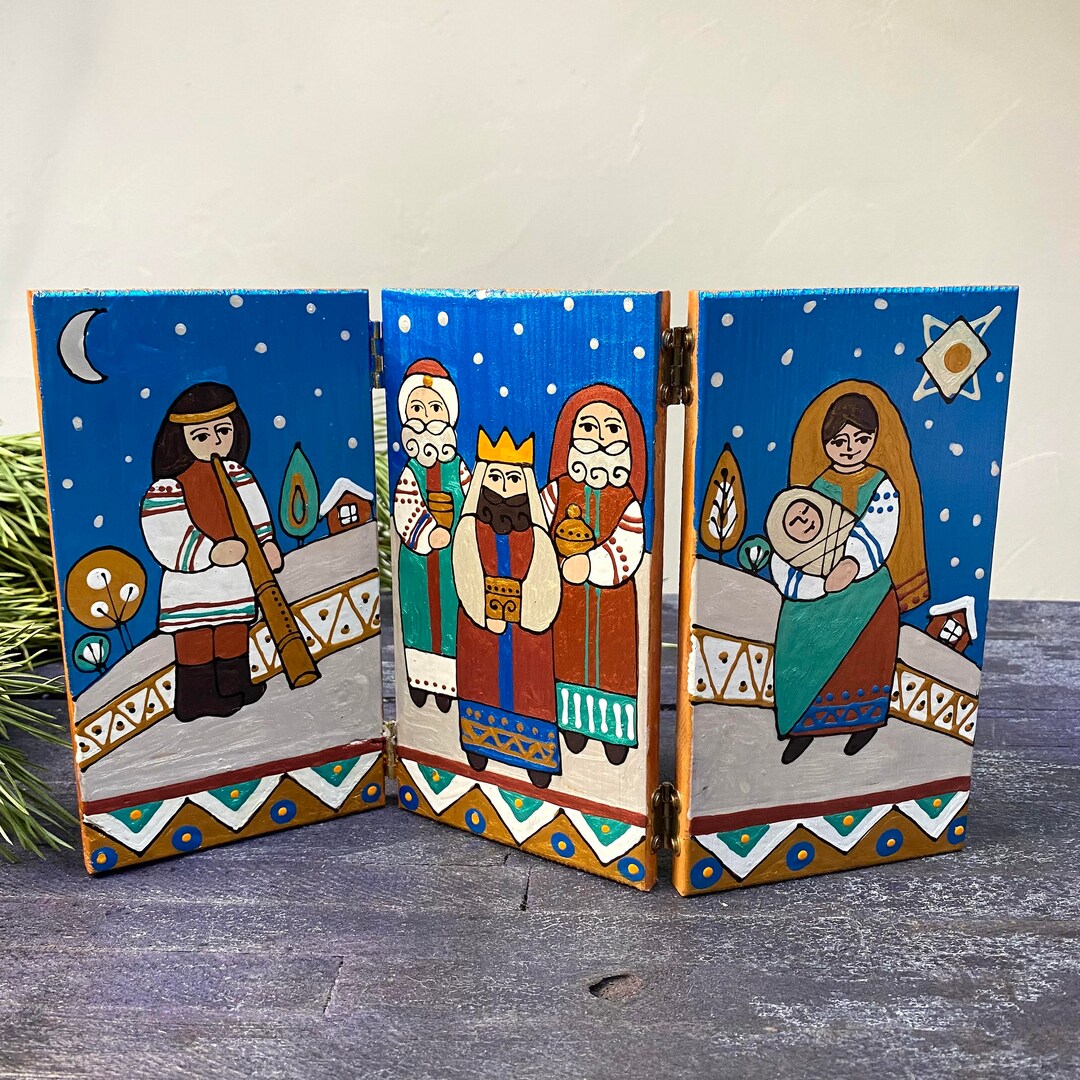 Wooden Christmas Nativity Nativity Scene Eco Friendly Brand Ukrainian ...