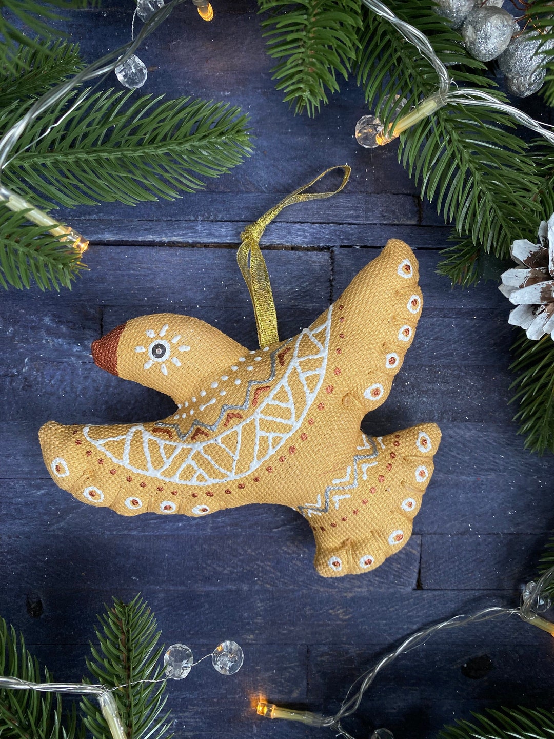 Golden Firebird Christmas Decoration Christmas Tree Decoration ...