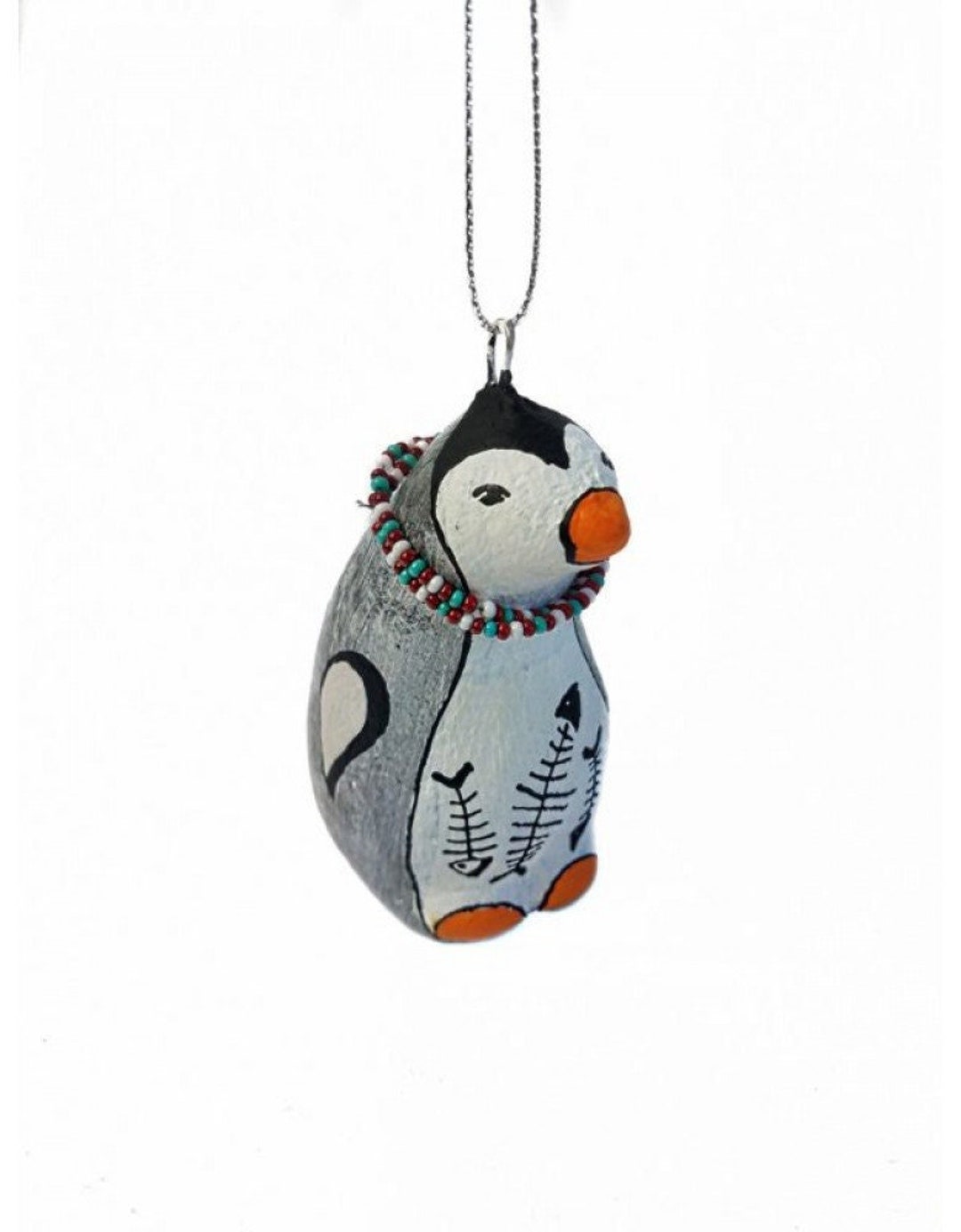 Sculpture Penguin Shaman Shatterproof Decor Paper Mache Penguine ...