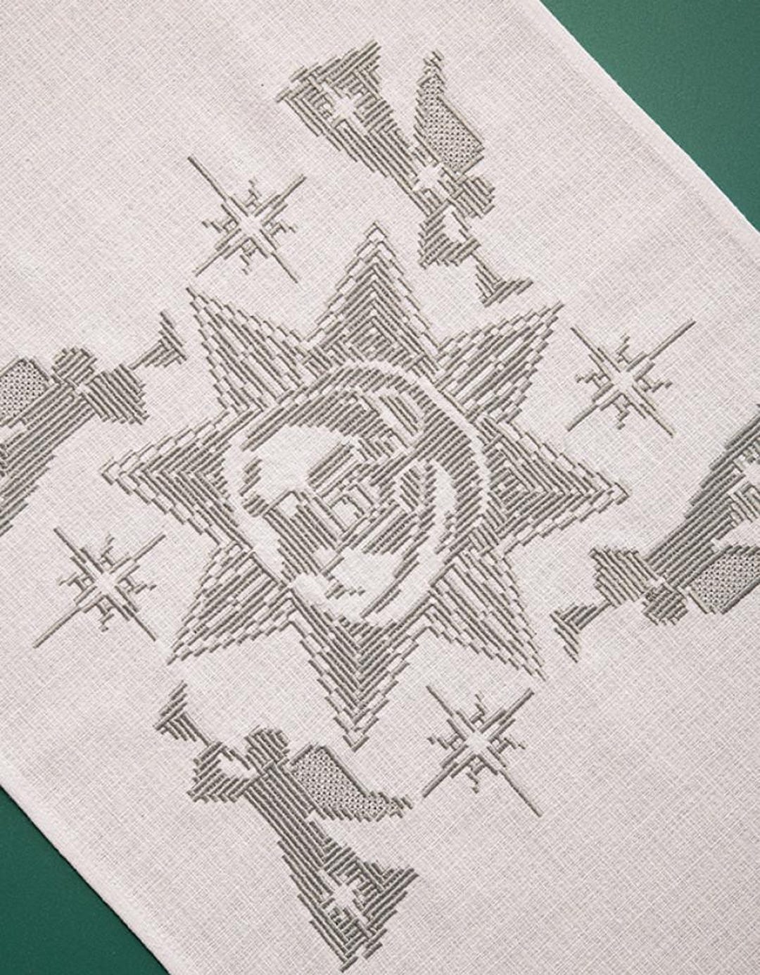 Dining Set “holy Family” (runner + 6 Napkins) Christmas Table Decor ...
