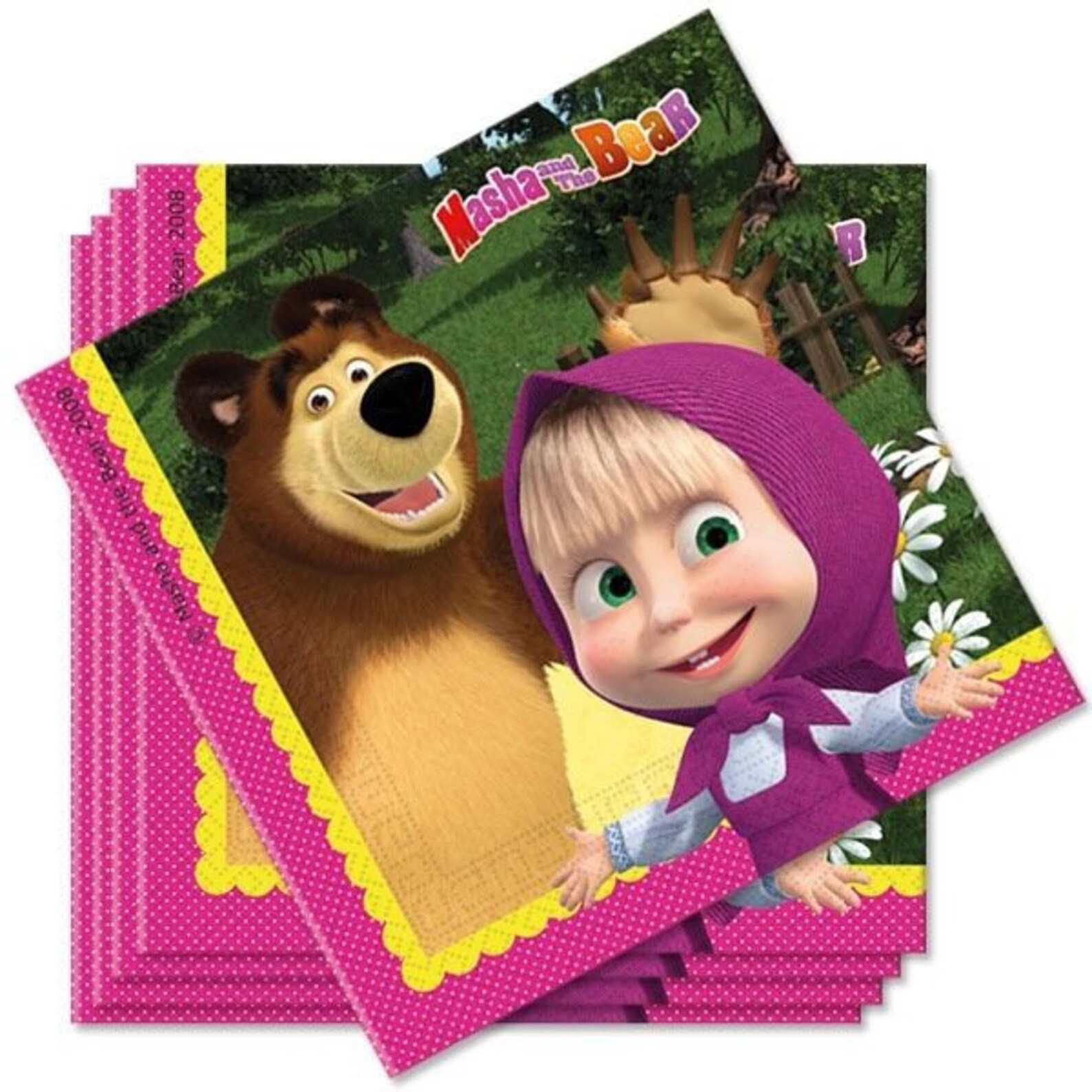Masha and the Bear Balloons Party Supplies Decoration Birthday Plate ...