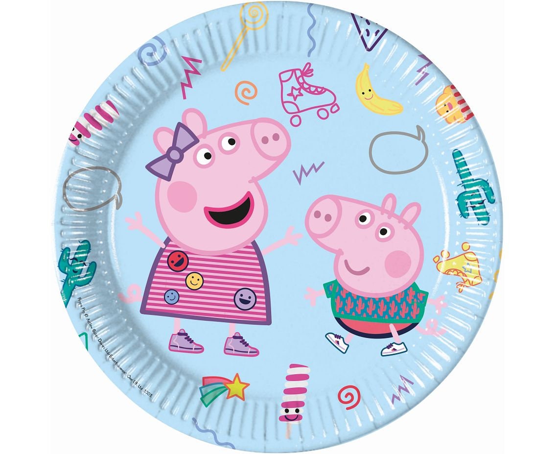 Peppa Pig Party Supplies Tableware Decor Plates Napkins Cups Birthday ...
