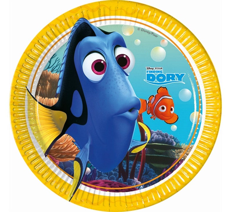 FINDING NEMO DORY Party Supplies Decoration Birthday Plate - Etsy