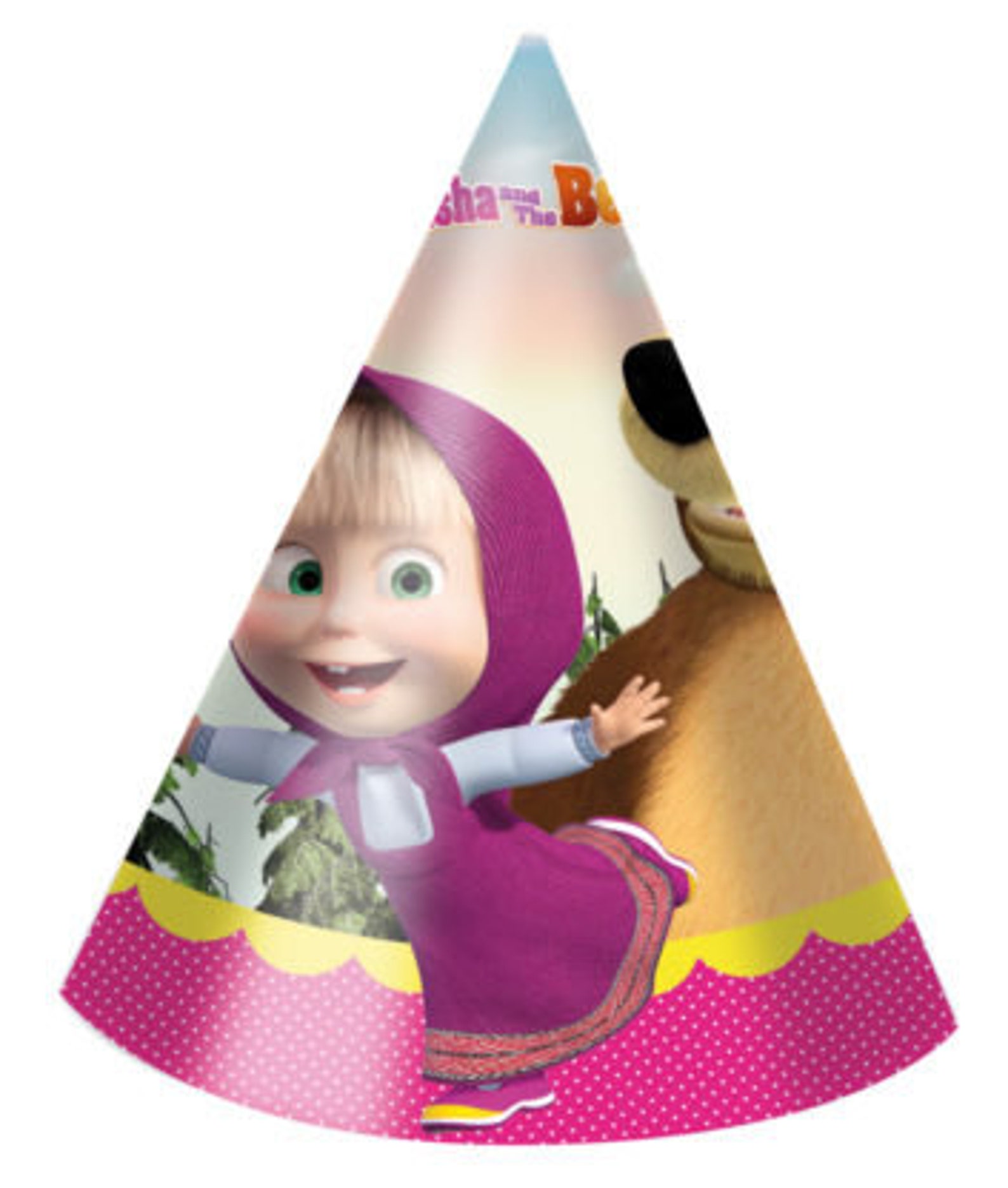 Masha and the Bear Balloons Party Supplies Decoration Birthday Plate ...