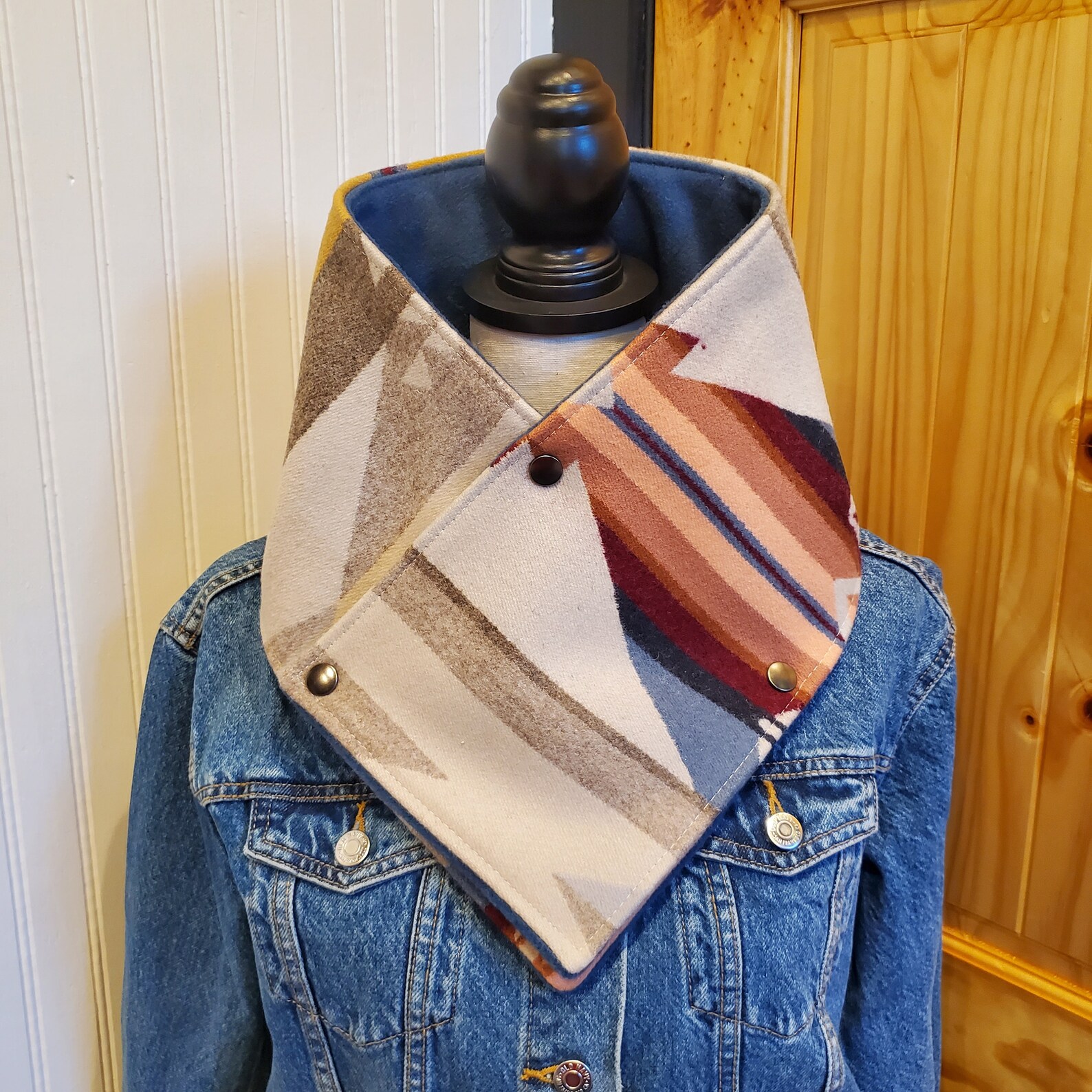 Women's Western Wool Cowl, Wild Rag, Buckaroo Cowl, Winter Accessories ...