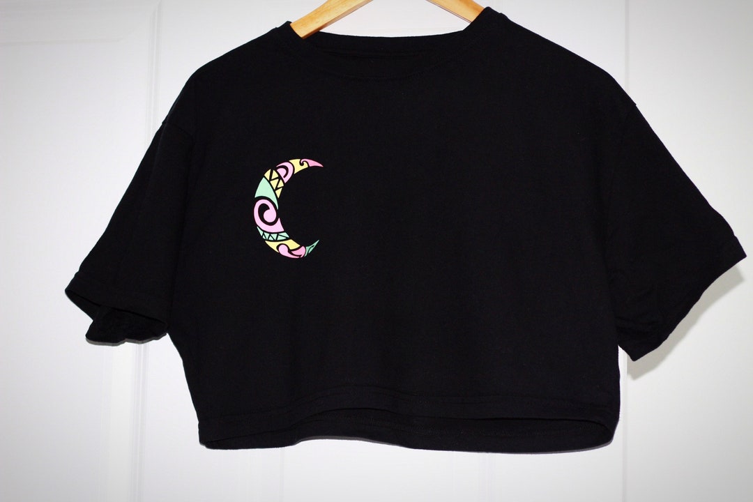 Luna Moon Crop T-shirt - Etsy